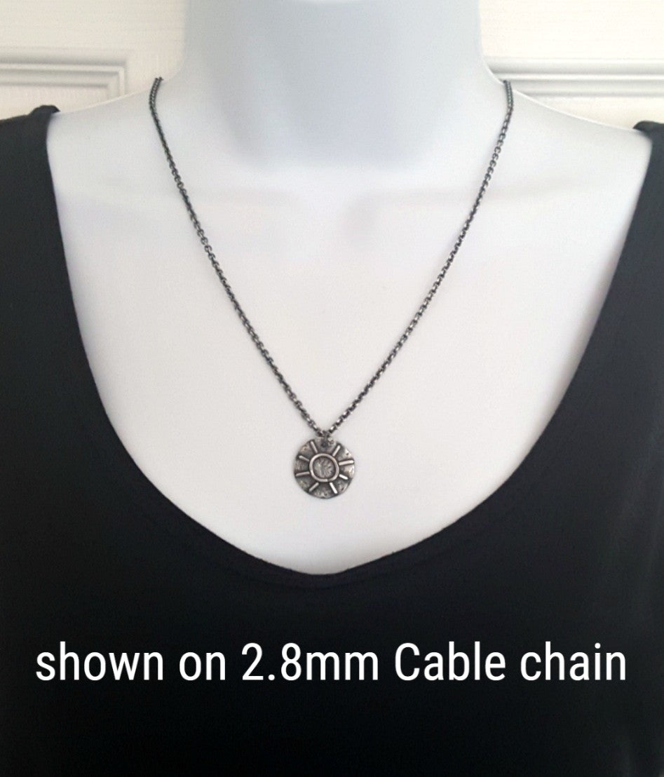 Pagan Sun Symbol, Artisan Sterling Silver Pendant – MaisyGraceDesigns